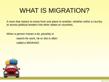 Geography: Human Migration PowerPoint.