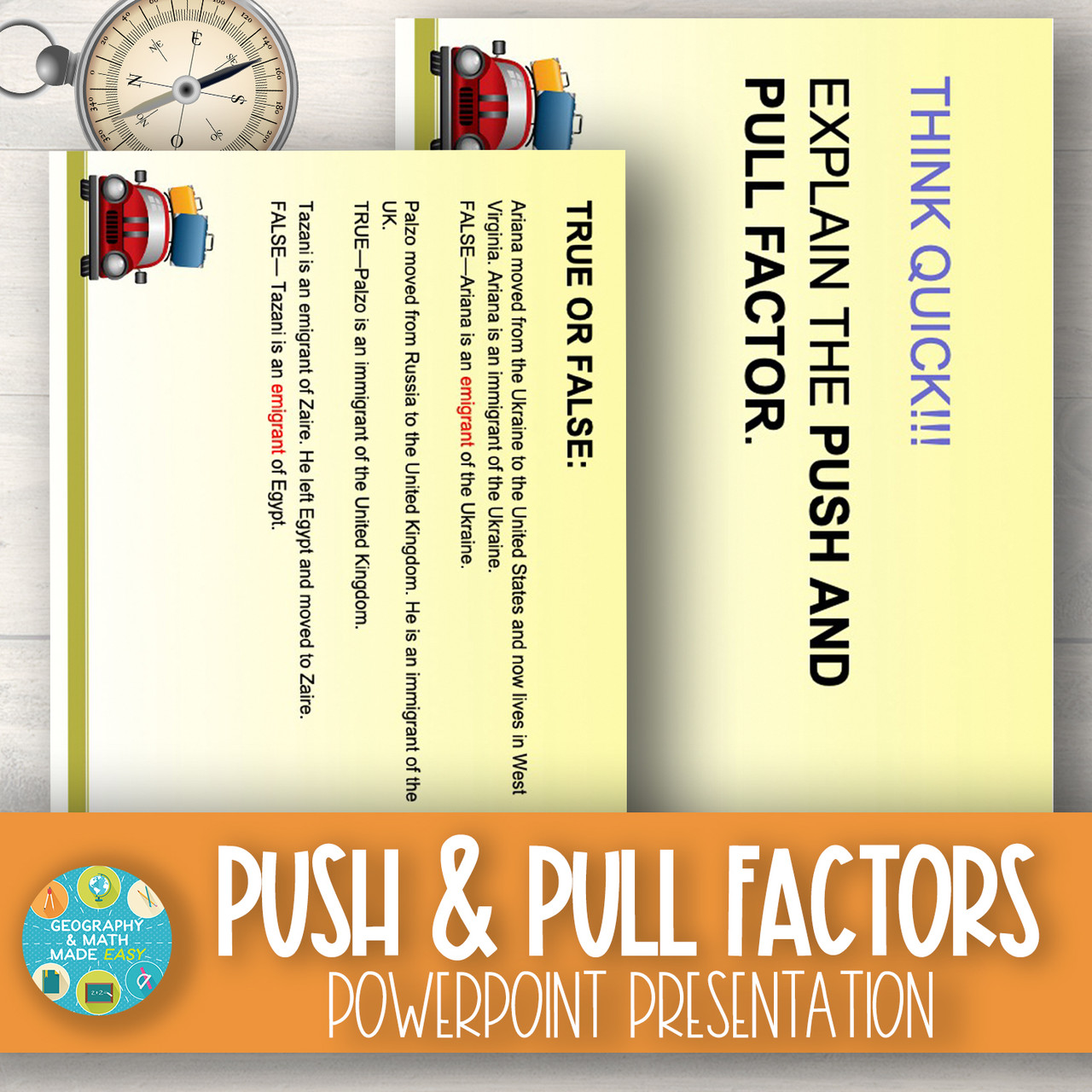 Geography: Human Migration PowerPoint.