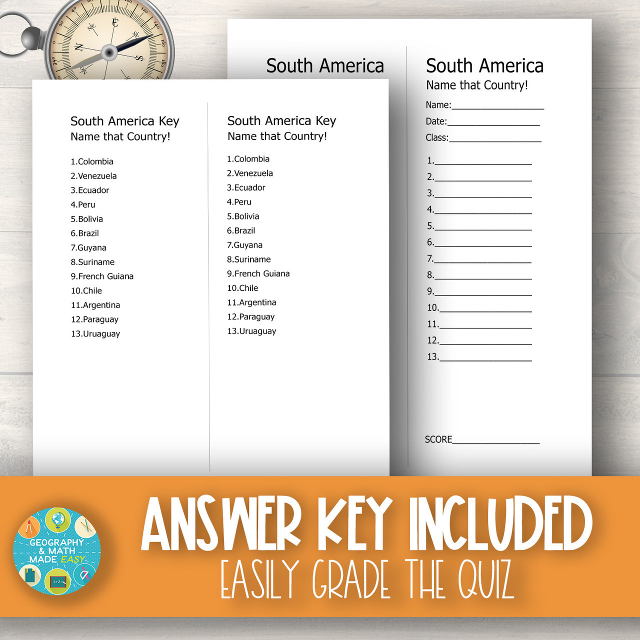 Geography: South America Quiz