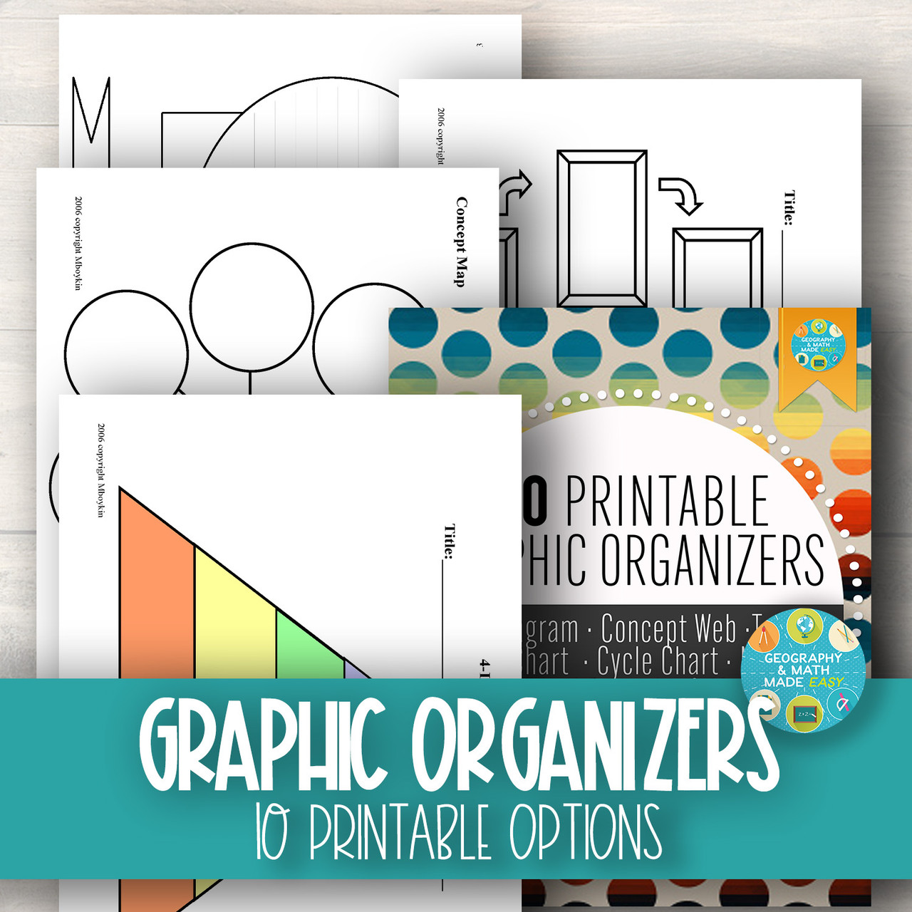 Geography & Social Studies Printable Graphic Organizers