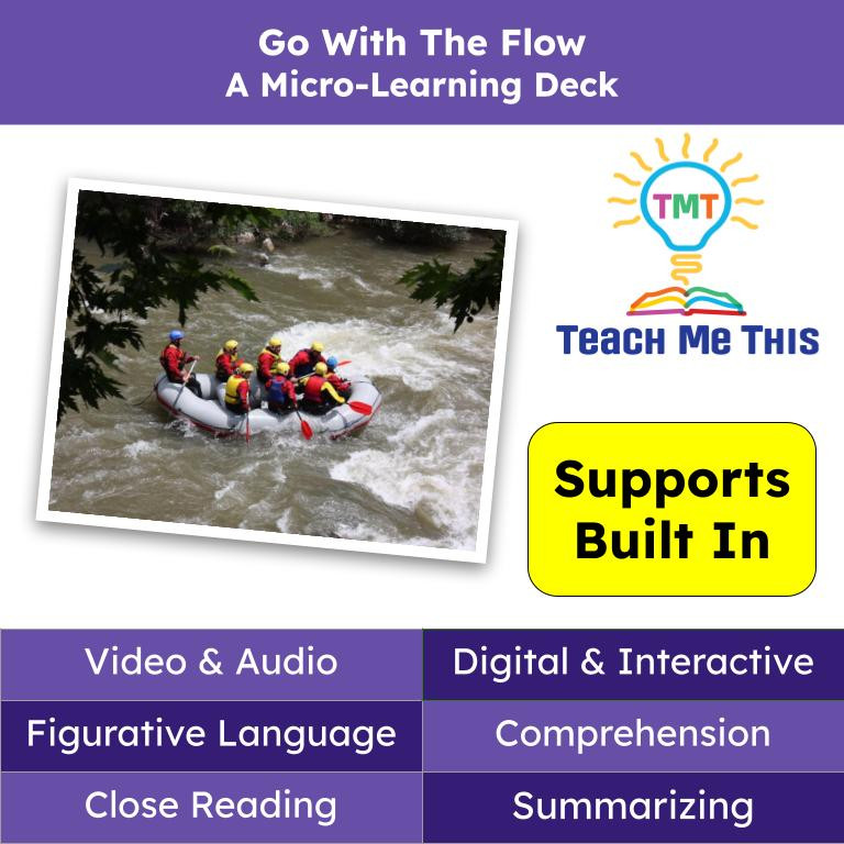 Go With The Flow Figurative Language Reading Passage and Activities