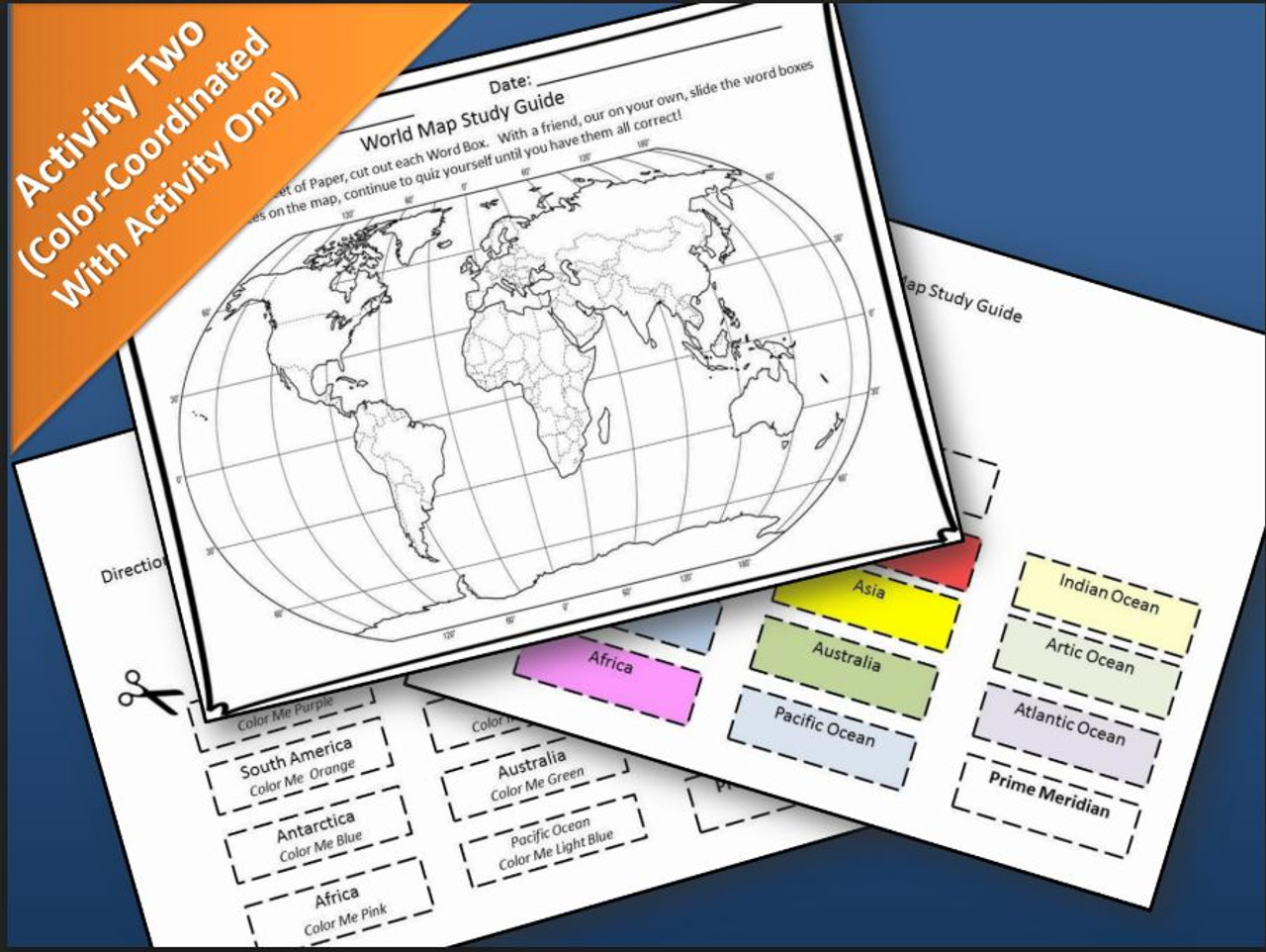 World Map Activities and Quiz - Amped Up Learning