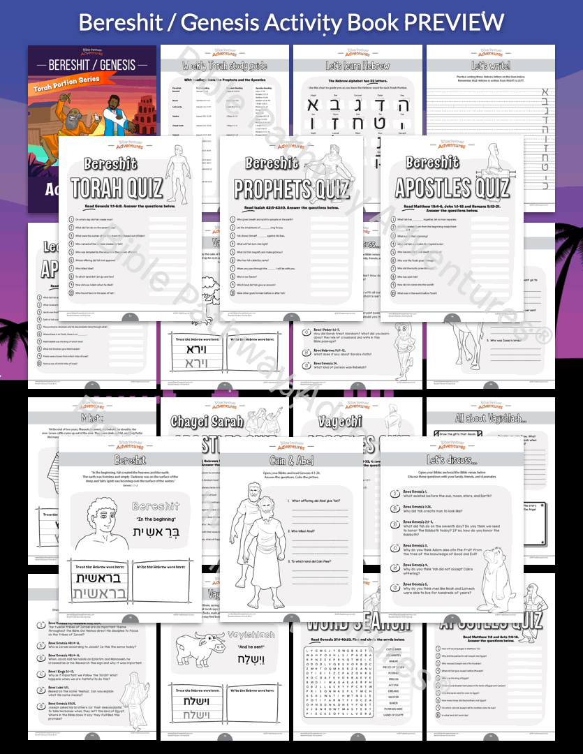 Bereshit | Genesis: Torah Portion Activity Book