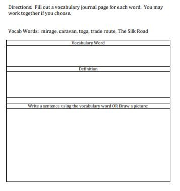 Ancient China - Silk Road - Study Guide - Special Education - Amped Up ...