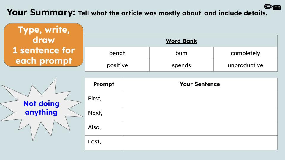 Beach Bum Figurative Language Reading Passage and Activities