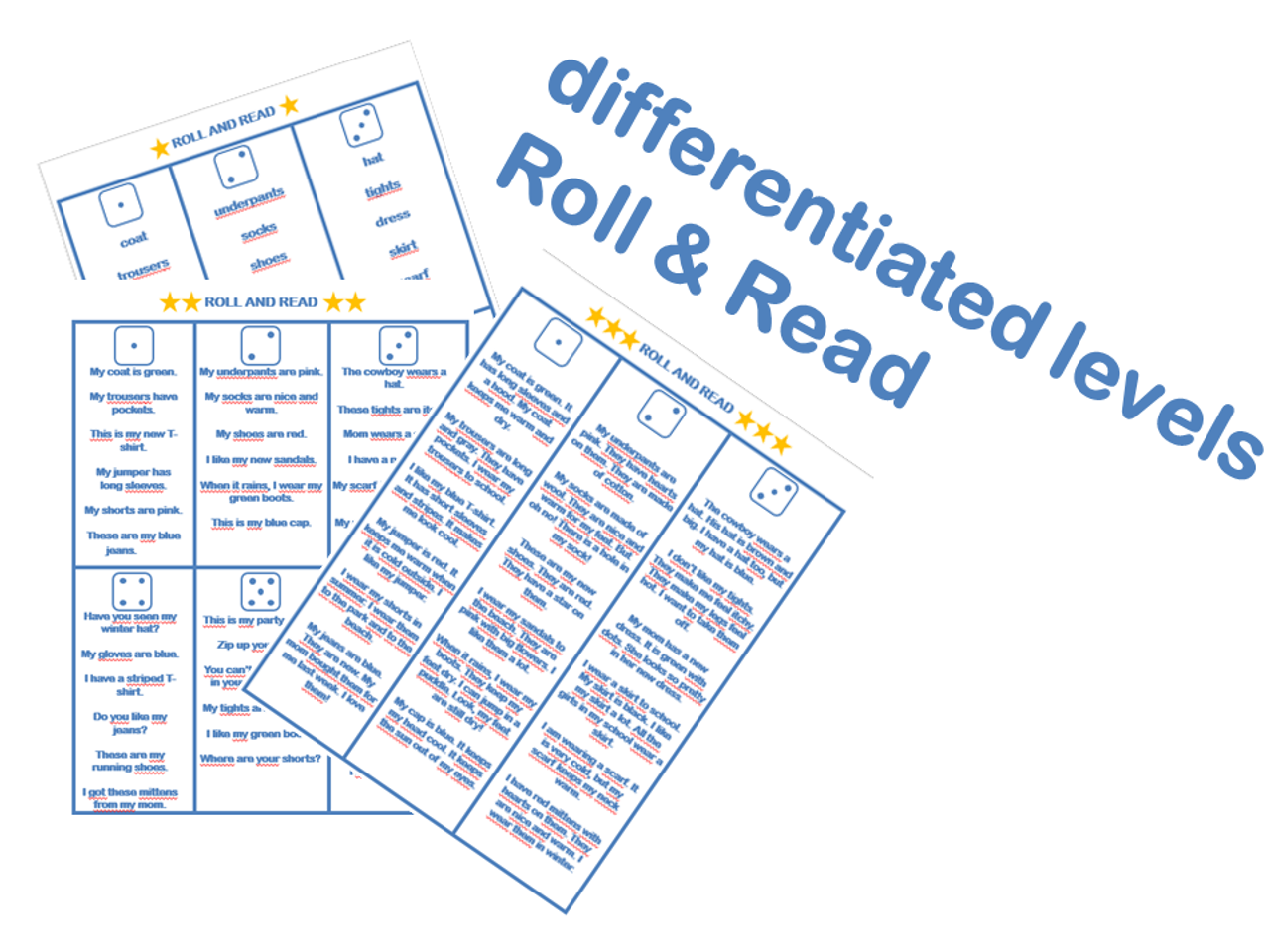 Clothing Vocabulary Games for ESL