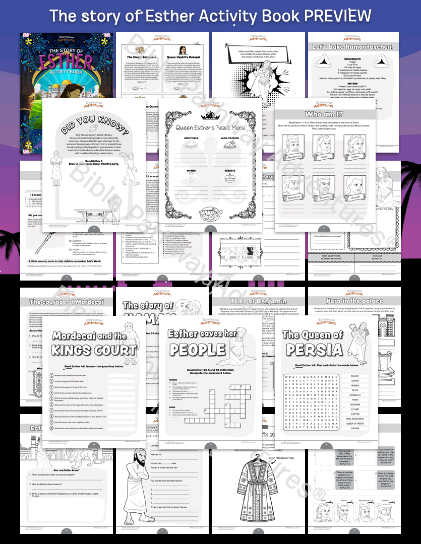 The story of Esther Activity Book