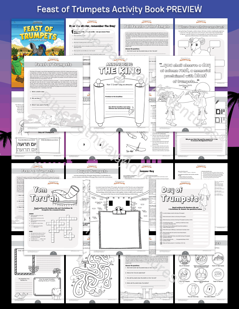 Day of Trumpets Activity Book (Yom Teru'ah)