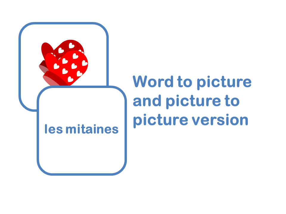 French Clothes Memory Game - Amped Up Learning