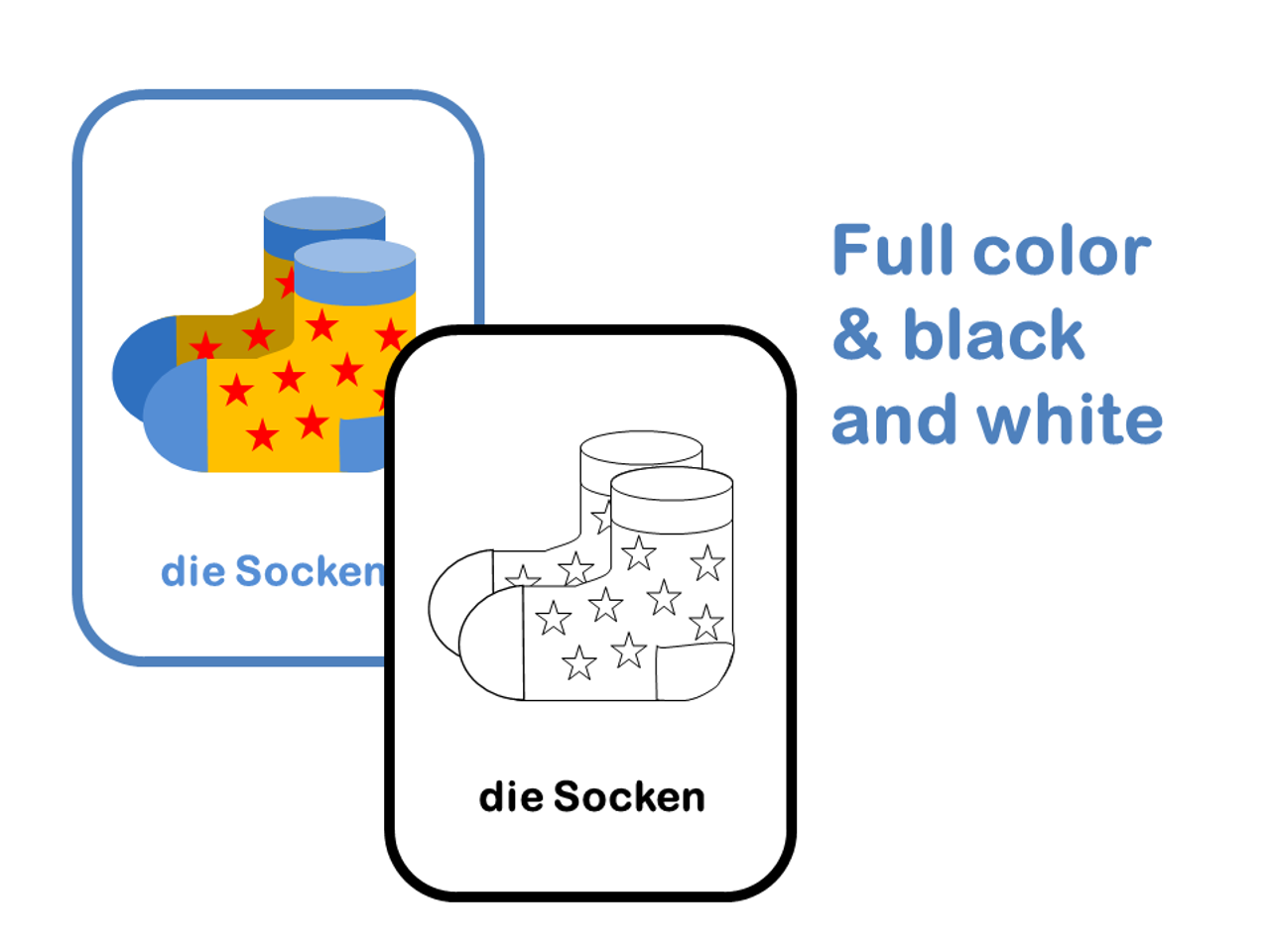 German Clothes Flash Cards - Amped Up Learning