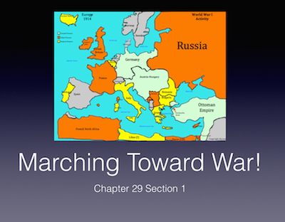WWI: Marching Toward War History Presentation