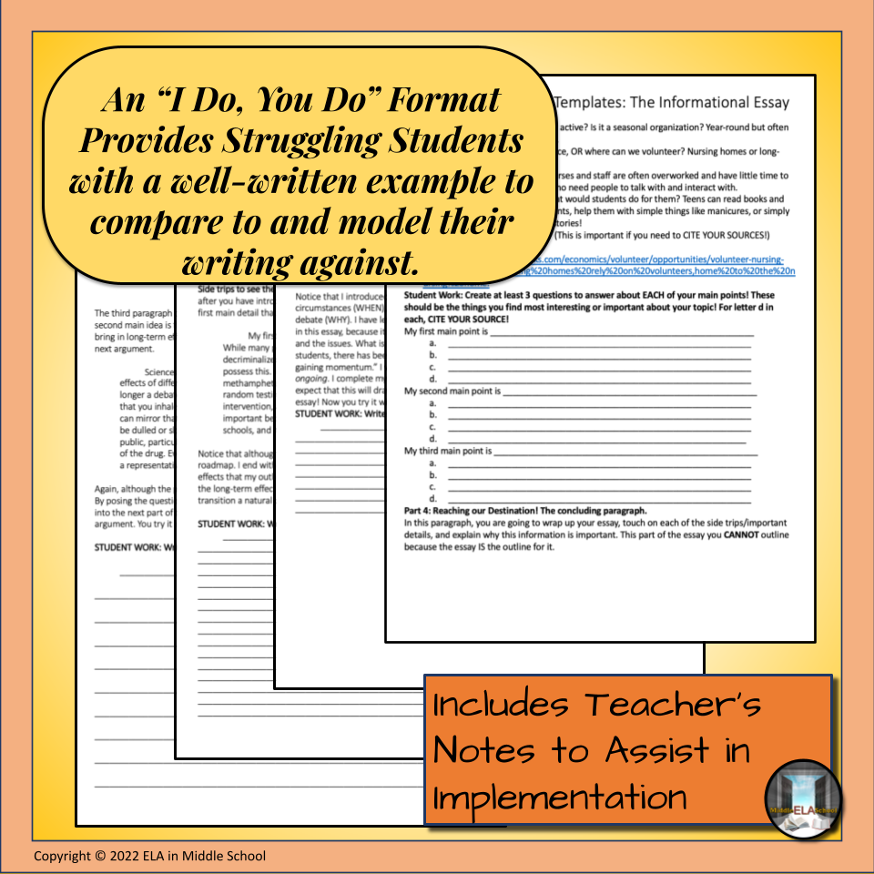 Mapping Essays with Templates: The (GROWING!) Bundle
