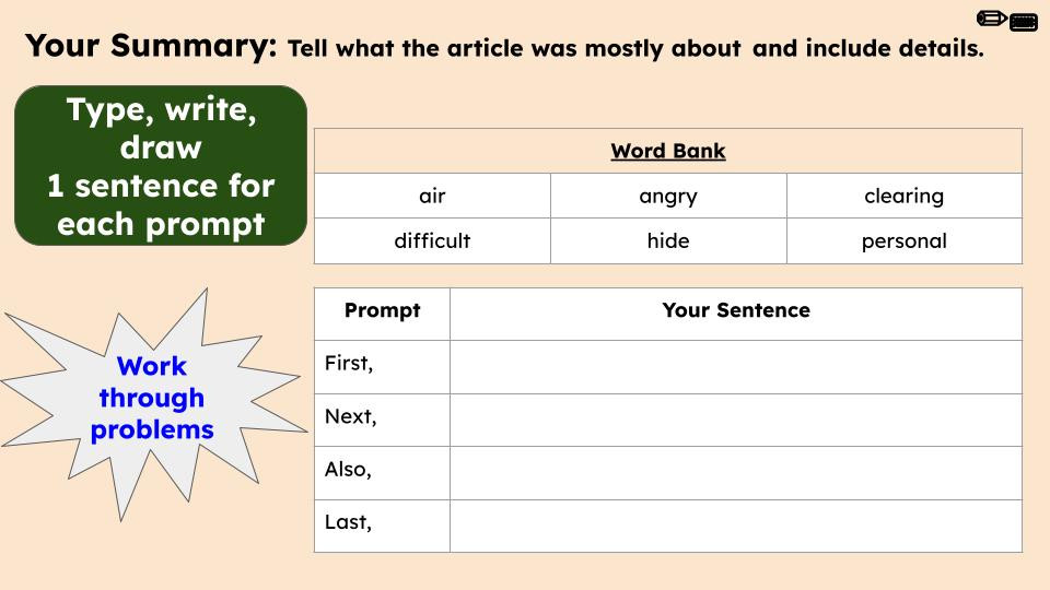 Clear the Air Figurative Language Reading Passage and Activities