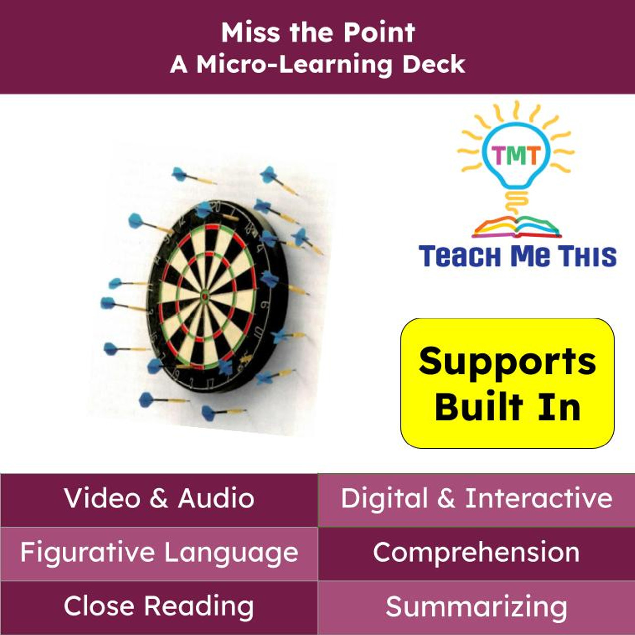 Miss the Point Figurative Language Reading Passage and Activities