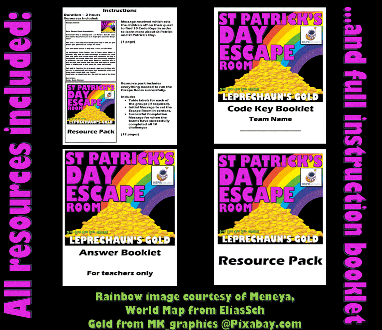 St Patrick's Day: ESCAPE ROOM - 10 Challenges, Answer Key, All ...