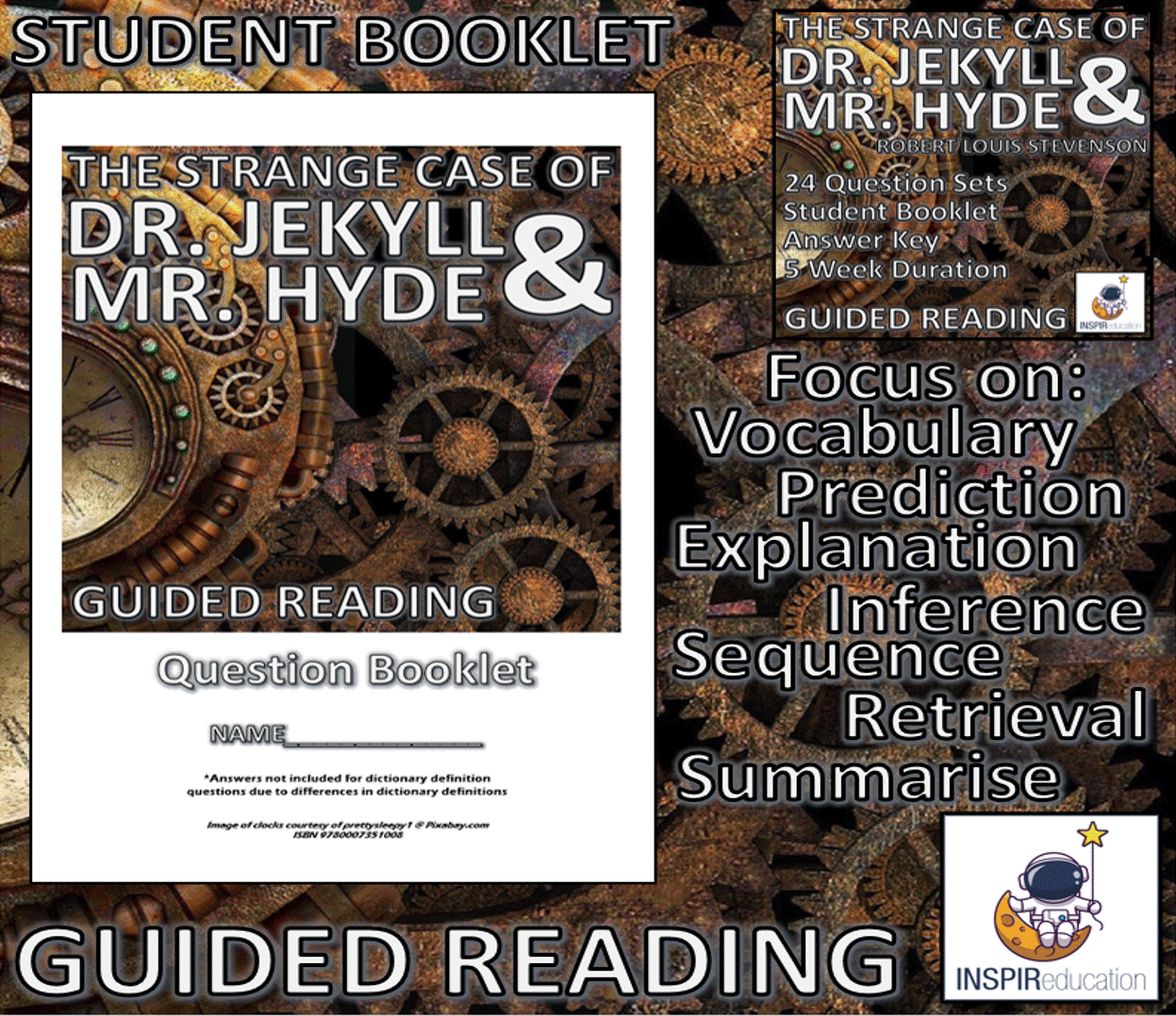 GUIDED READING: Dr Jekyll and Mr Hyde by RL Stevenson - Question Sets ...