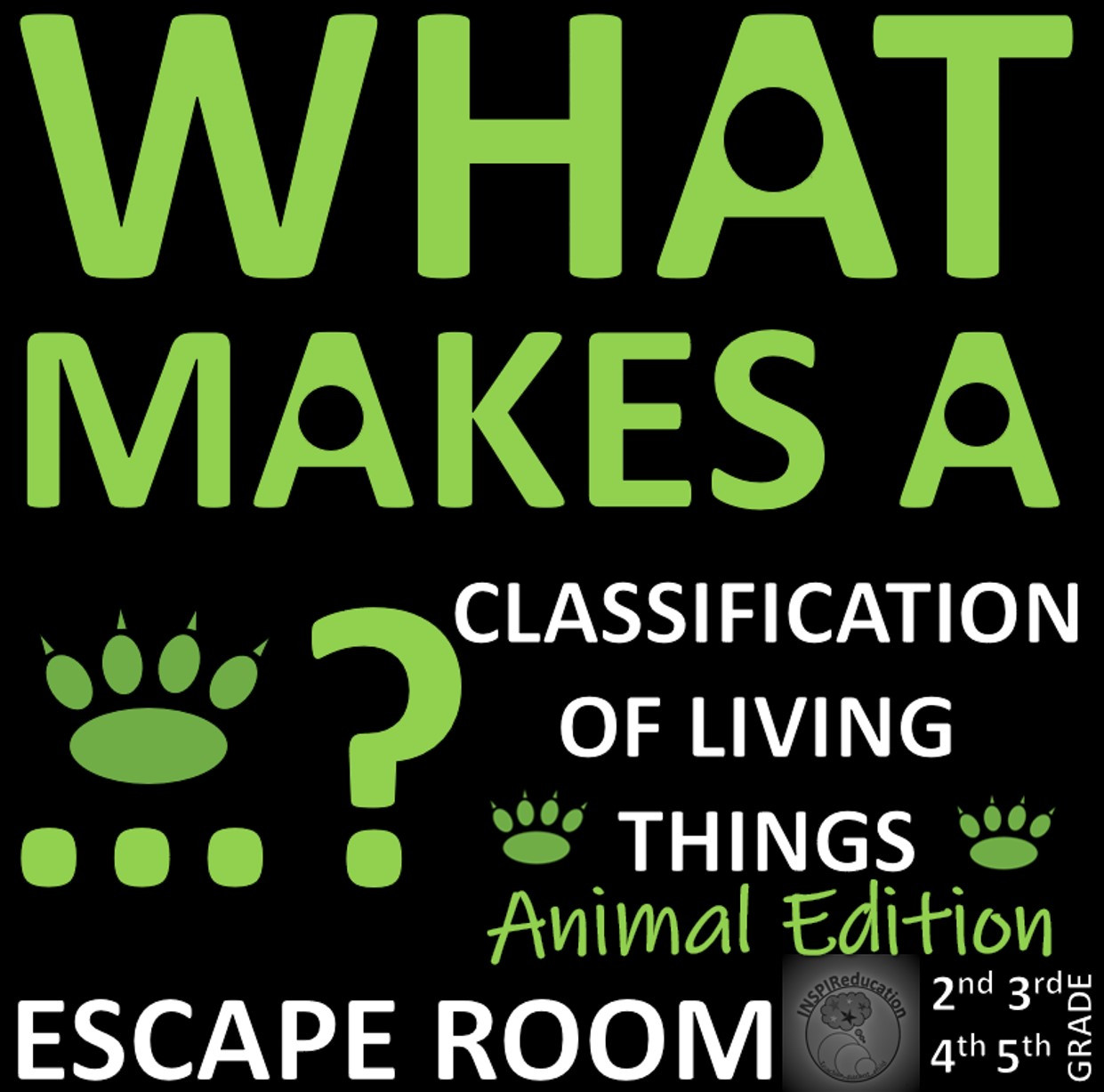 SCIENCE ESCAPE ROOM BUNDLE: Animals - Habitats, Classification and ...