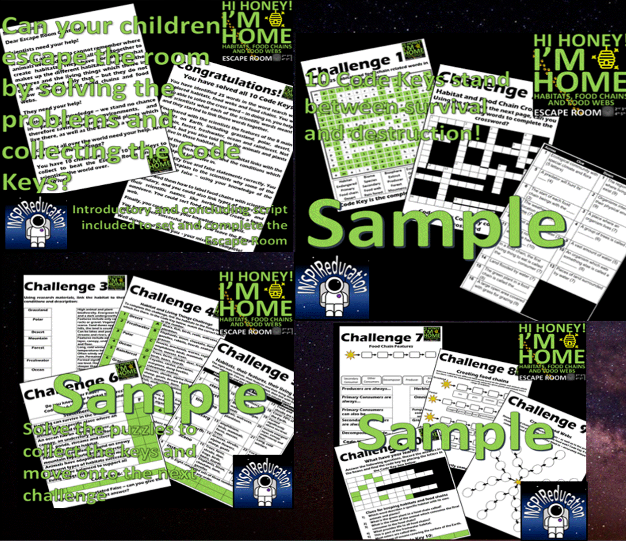 EARTH DAY PROJECT PACK: Lesson Plans, Resources, Science Escape Room ...