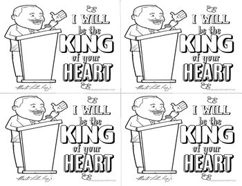 FREE Martin Luther King Jr. Valentine's Day Card "King of your Heart"