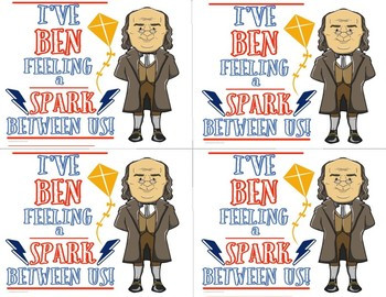 "I've Been Feeling a Spark Between Us" Ben Franklin Historical Valentine