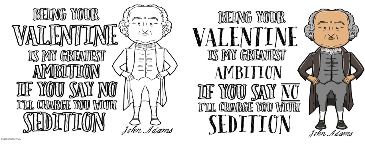 john adams coloring pages