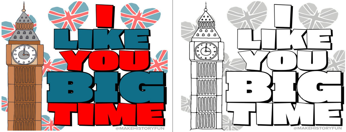 Big Ben "I Like You Big Time" Valentines Day Card