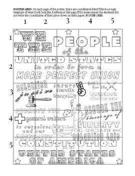 Preamble to the Constitution Collaborative Poster