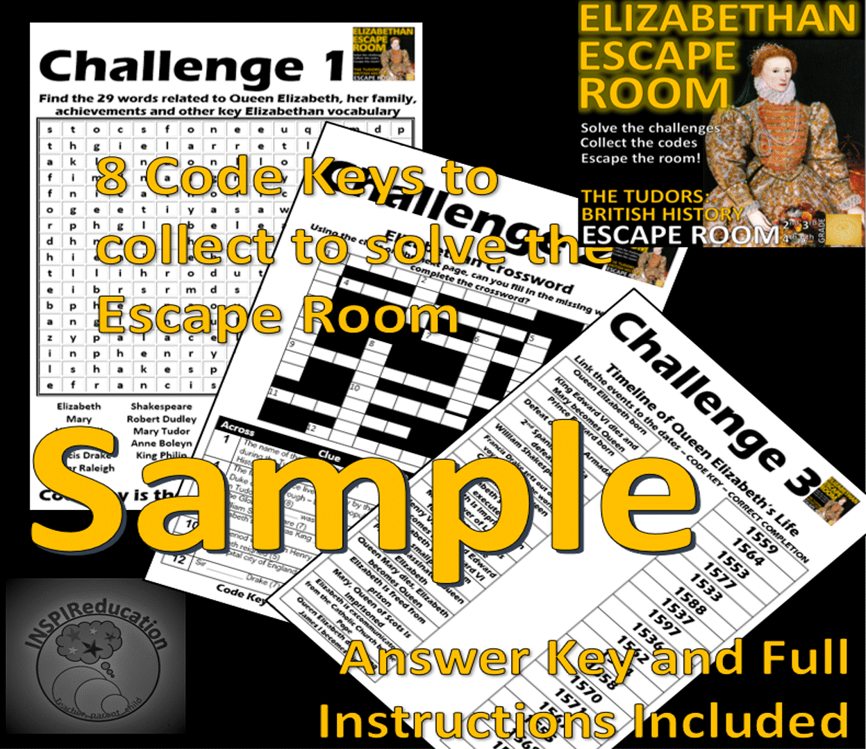 History ESCAPE ROOM: Elizabethan England/Tudor Escape Room - 8 ...