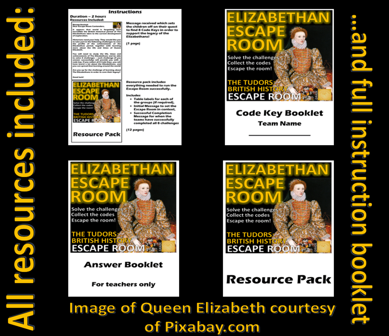 History ESCAPE ROOM: Elizabethan England/Tudor Escape Room - 8 ...