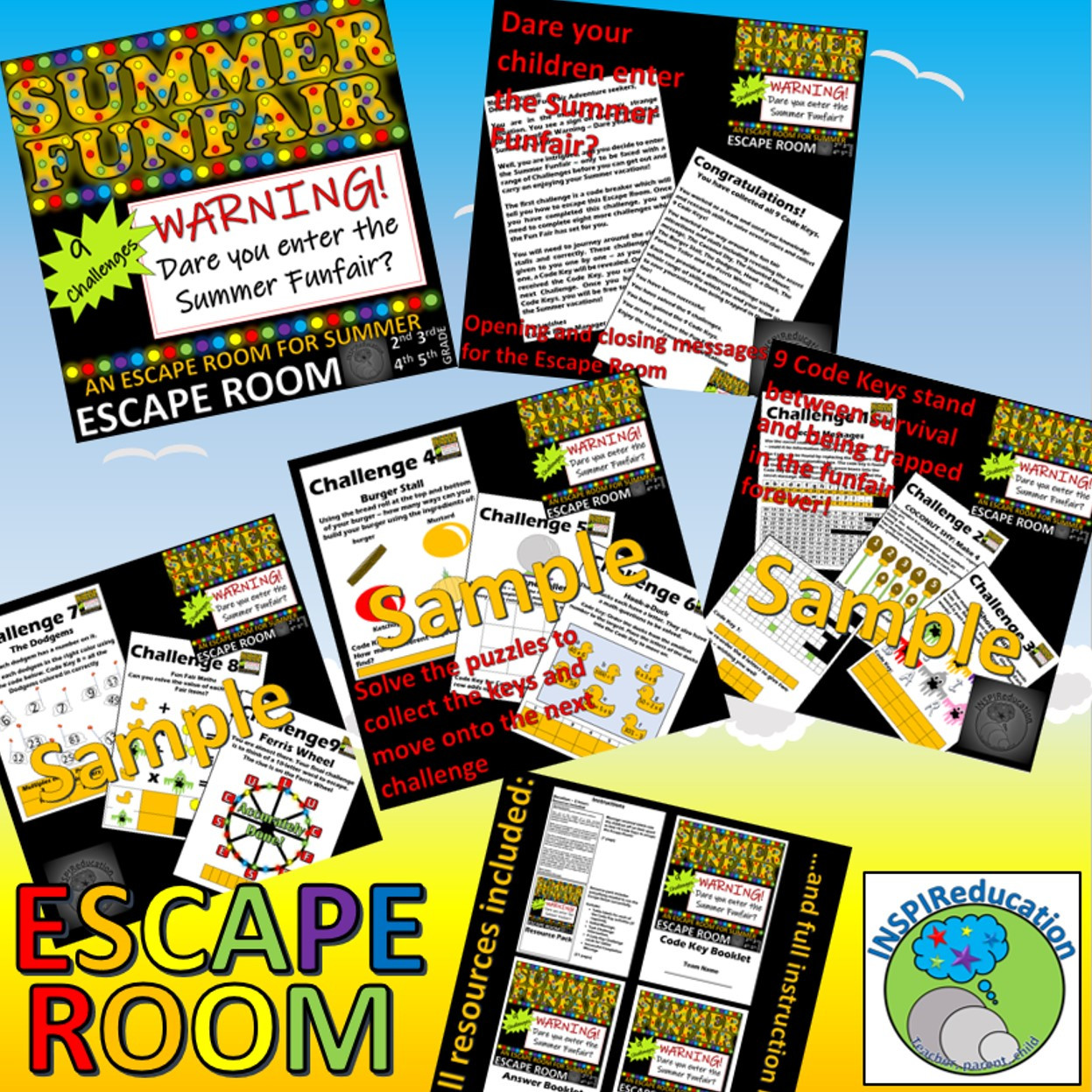 SUMMER BUNDLE: 5 Activities: Escape Room, STEM challenge, Science ...