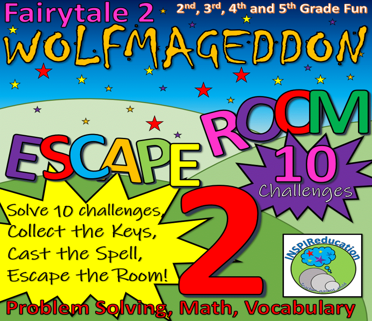 ELA ESCAPE ROOM: Fairytale 2 "WOLFMAGEDDON" - 10 Challenges, Resources ...
