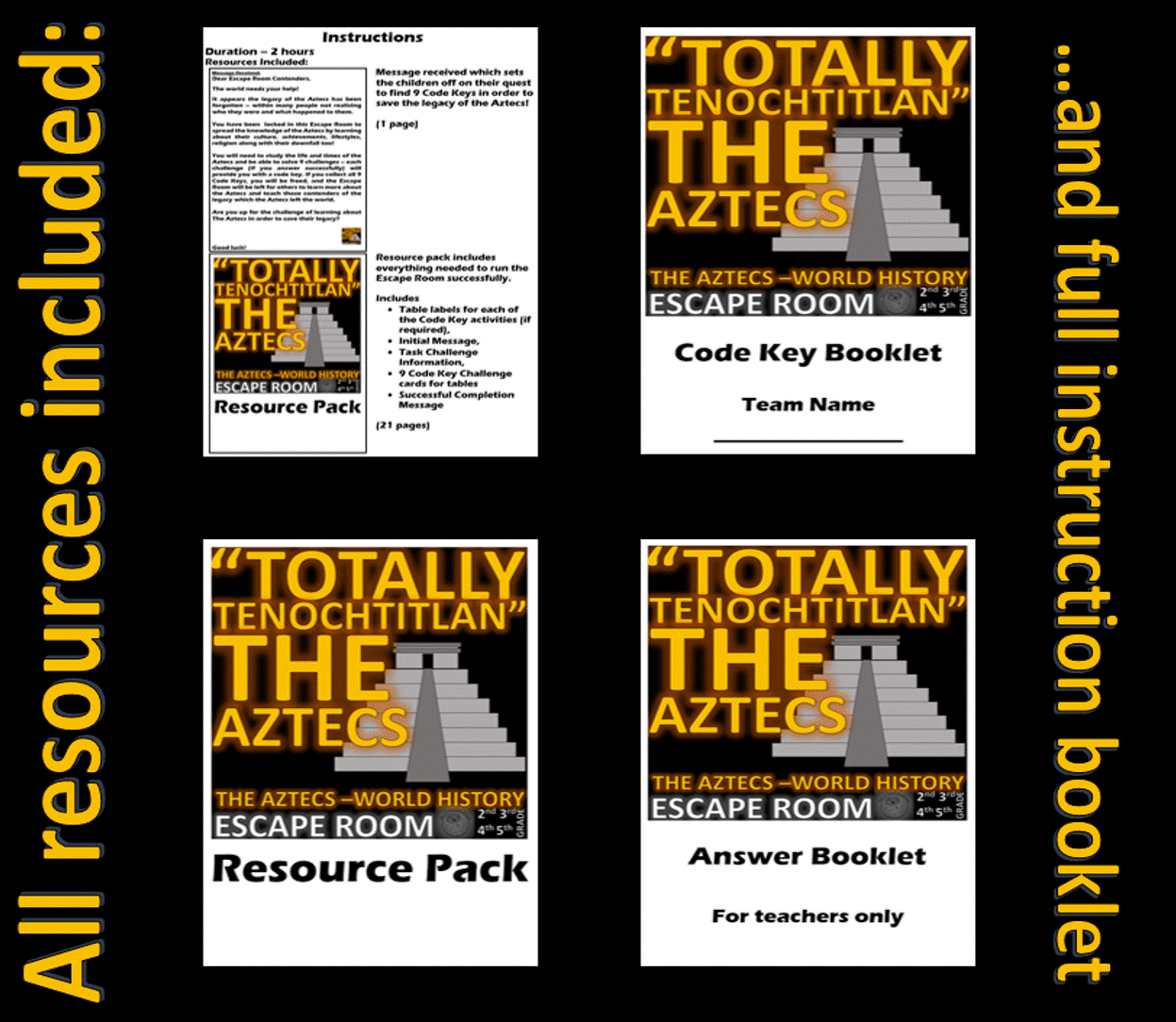 The aim of the Escape Room is to provide jeopardy for the children to ...