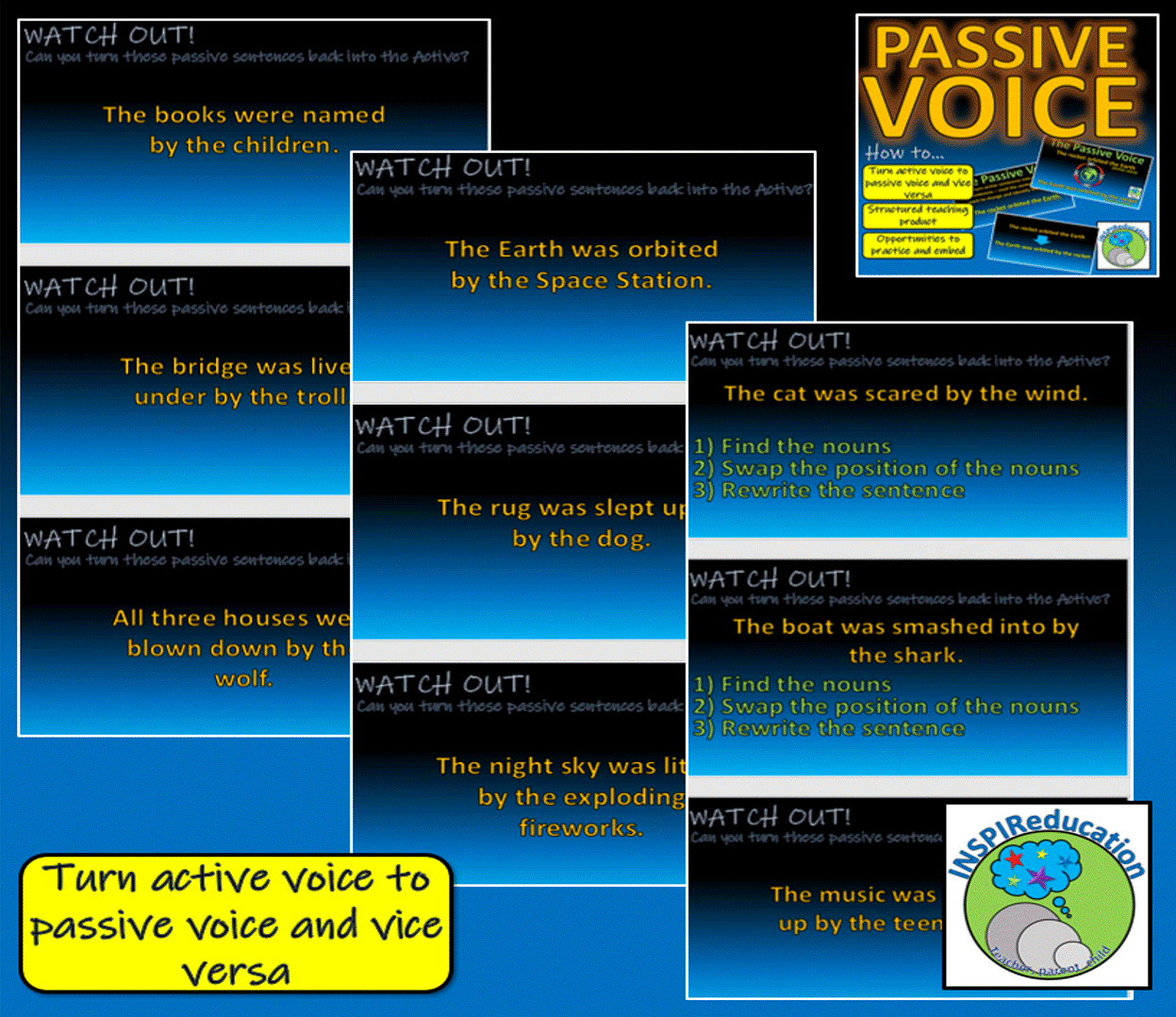 Using the Passive Voice: Active to Passive and Vice Versa - Learn and Embed