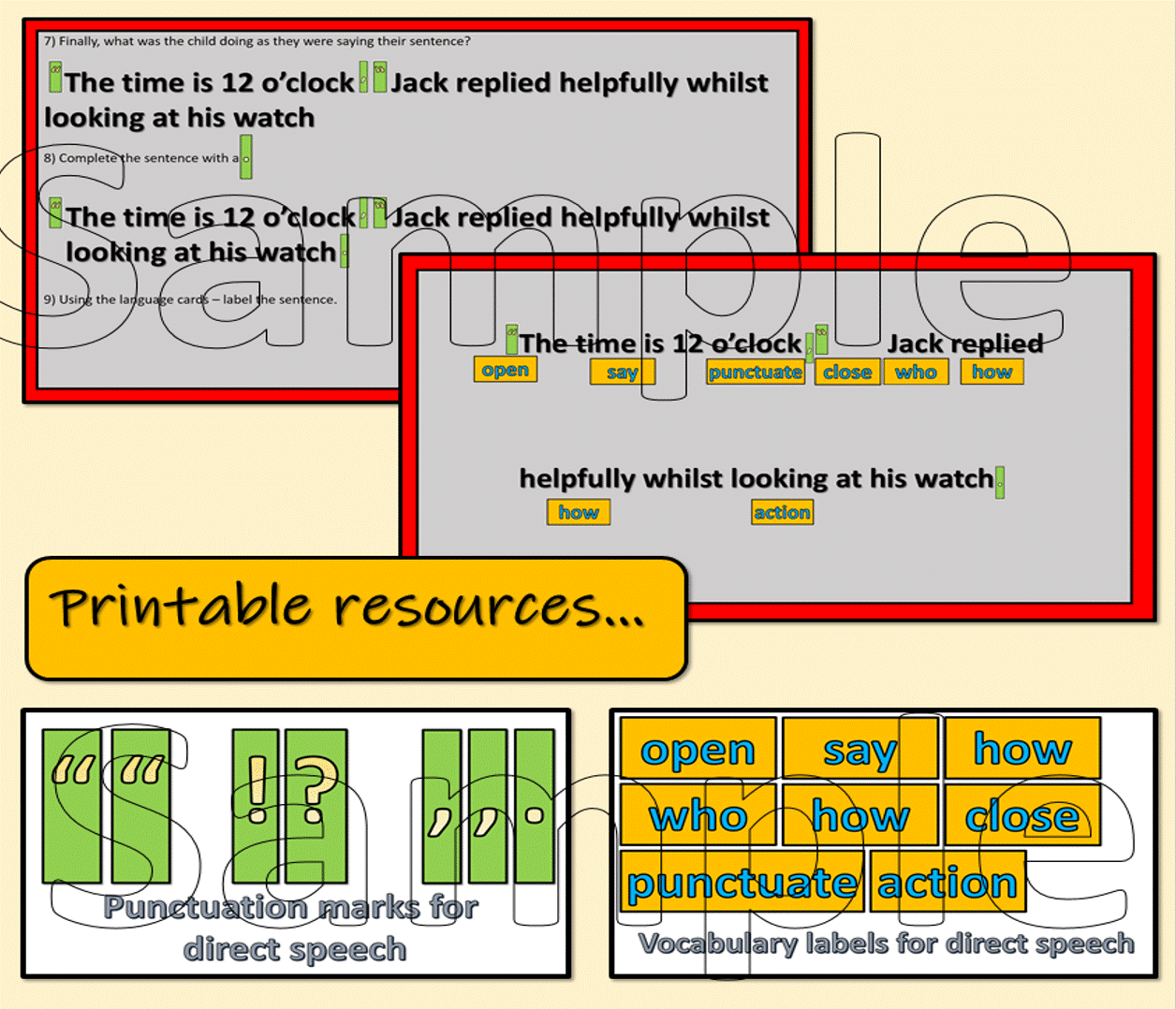 Teaching Speech in Writing BUNDLE: Direct, Reported and Passive ...