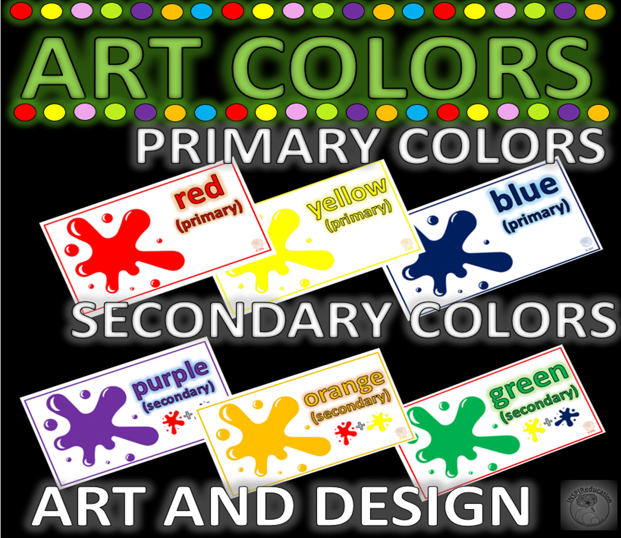 ART - COLOR: 16 Posters exploring color groups; primary, secondary and ...
