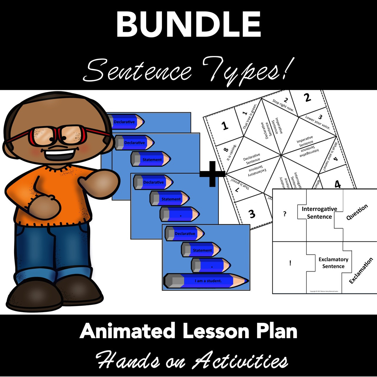 Sentence Types: Animated PowerPoint Lesson Plan, Activities BUNDLE ...
