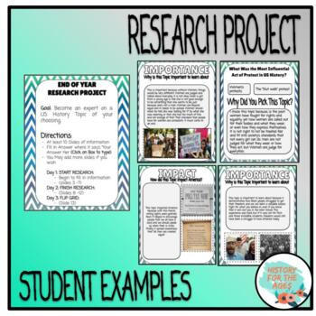 End of the Year Digital HISTORY Workbook - Amped Up Learning
