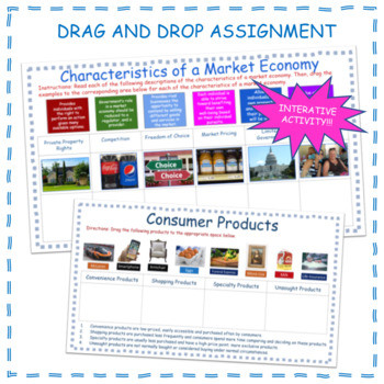 Bundle of 10 Drag and Drop Google Slides Activities for Economics or ...