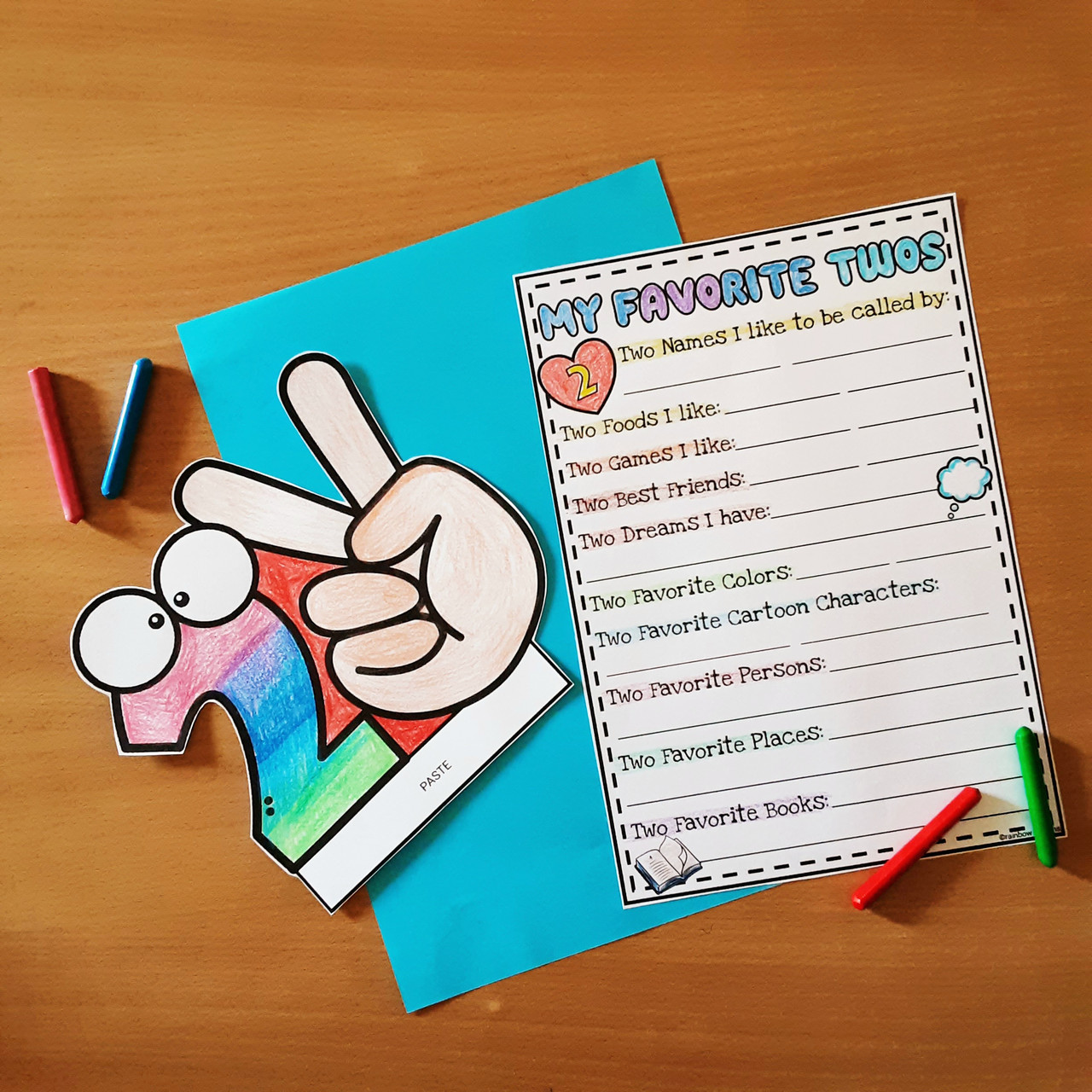 Twos Day Writing | Twos Day Craftivity | Twos Day Activities | 2s day ...