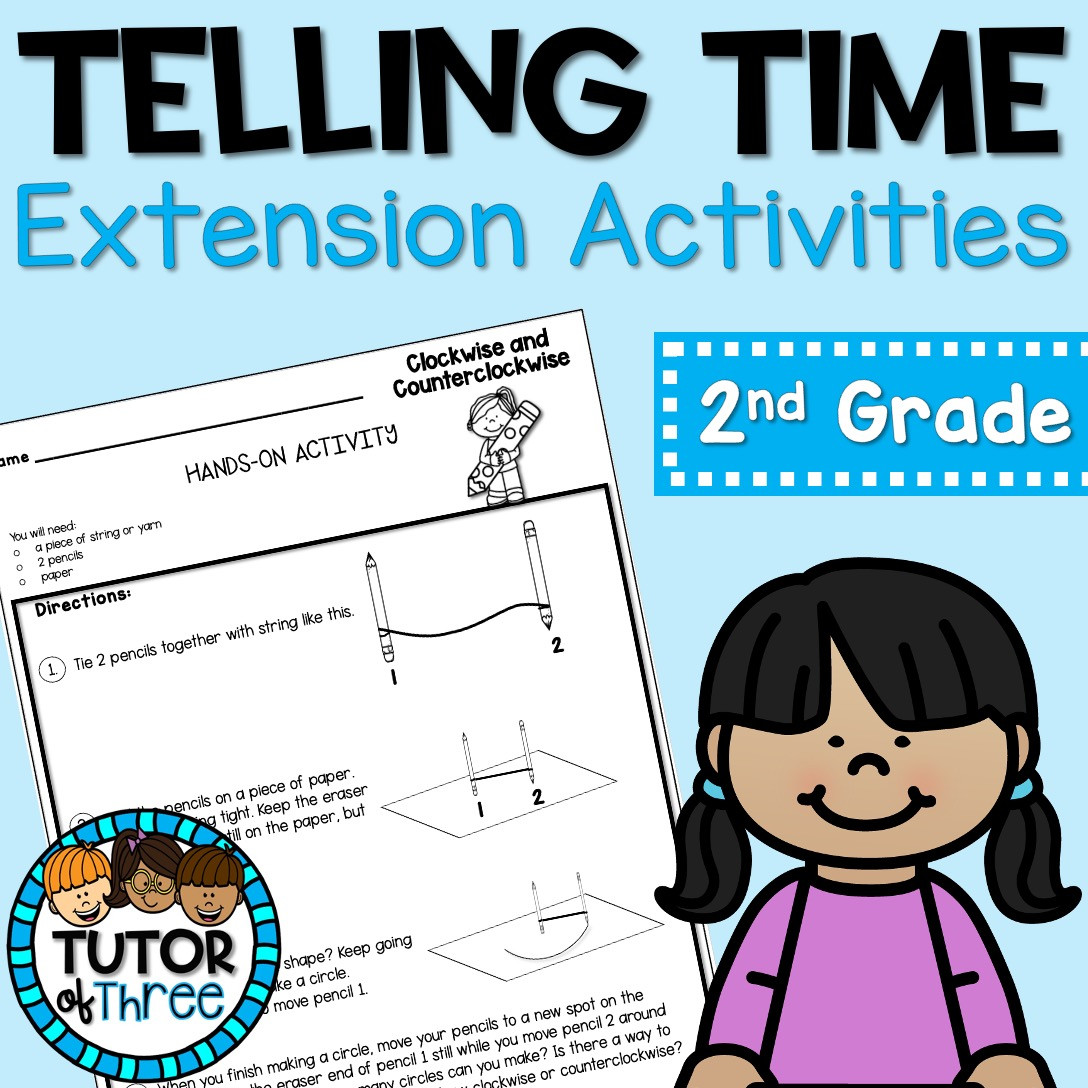 Telling Time Cross-Curricular Extension Activities for 2nd Grade