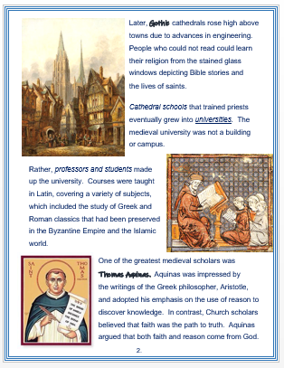 An Age of Faith + Assessment - Amped Up Learning