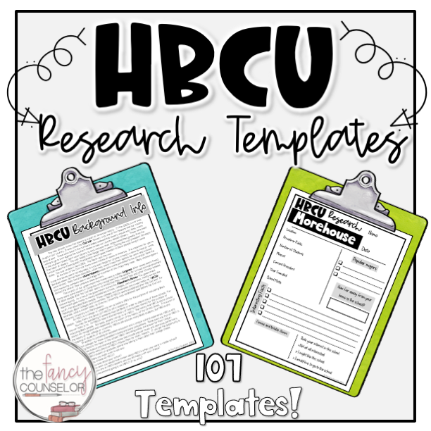 HBCU Research Templates Historically Black Colleges and Universities ...