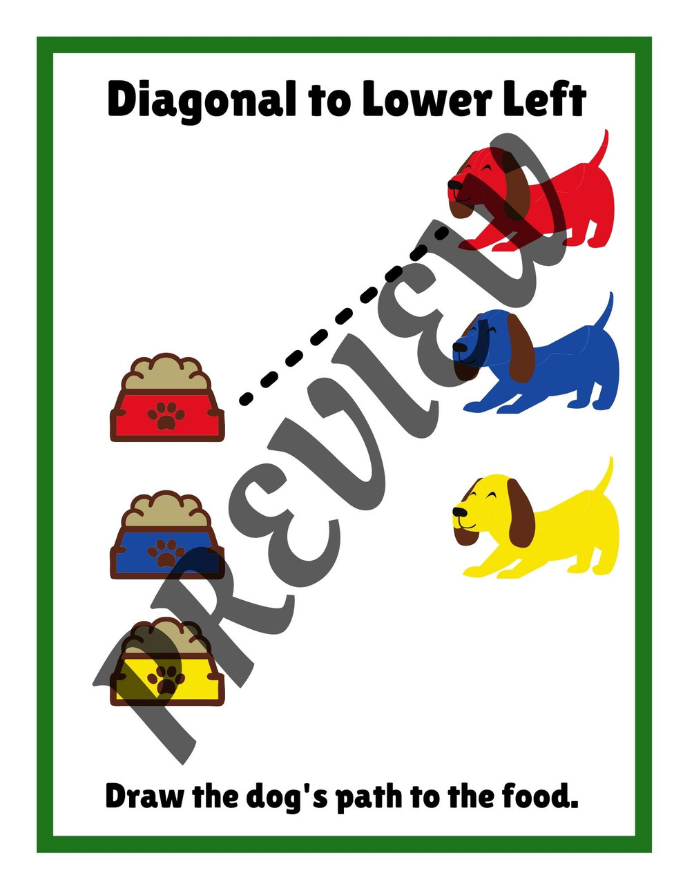 Pre Writing Strokes Practice Handouts for Occupational Therapy | Lines ...