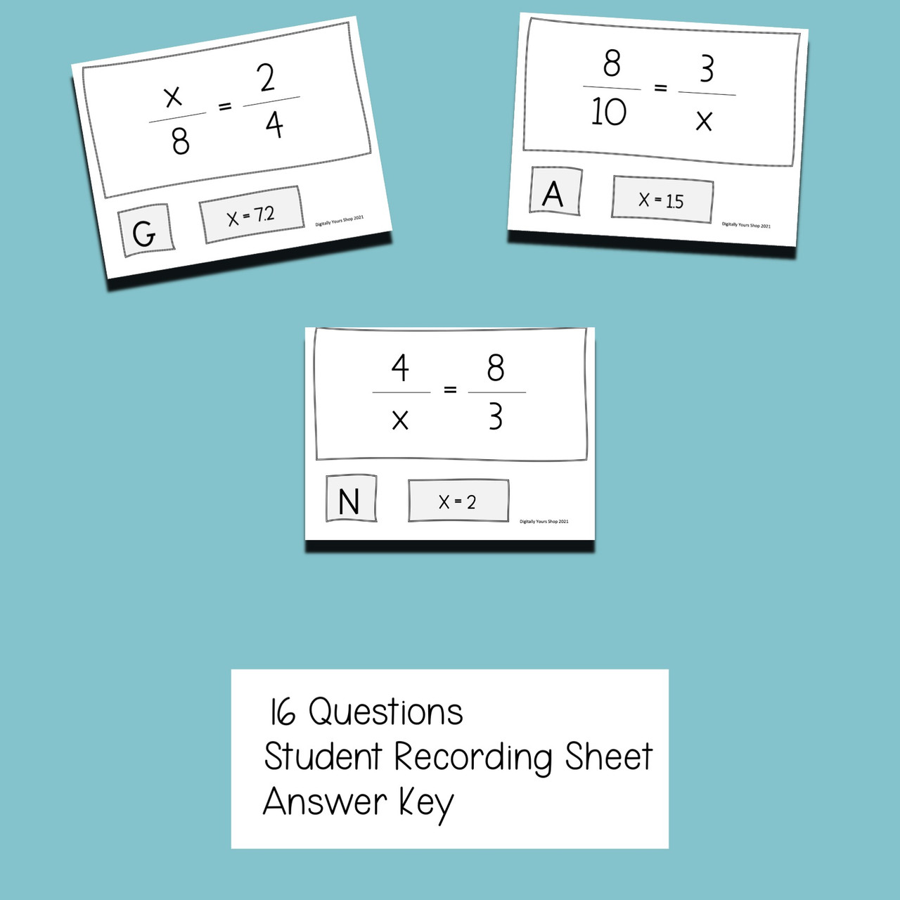 Proportions Scavenger Hunt
