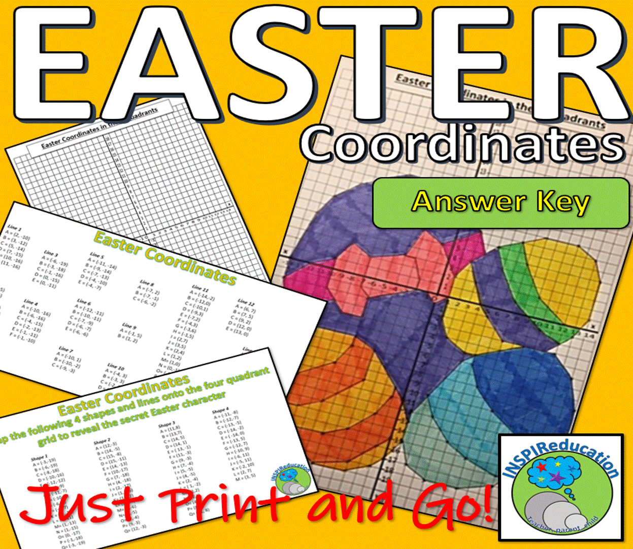 EASTER COORDINATES: EASTER EGGS - 4 Quadrants, Over 140 coordinates to ...