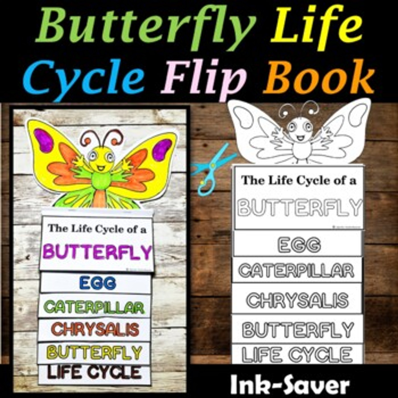 Life Cycle of a Butterfly Craft Bundle, Lifecycle Crown Hat, Necklace ...