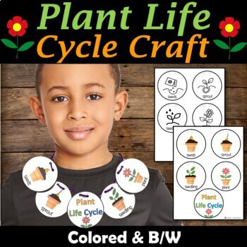 Life Cycle of a Plant Craft Bundle, Lifecycle Crown Hat, Necklace, Flip ...