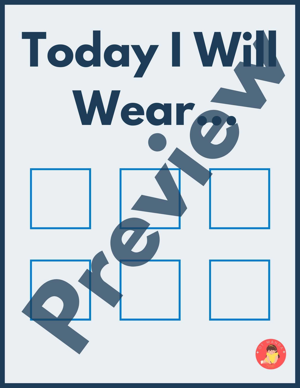 Daily Dressing Visual Board with Picture Cards | Today I Will Wear ...