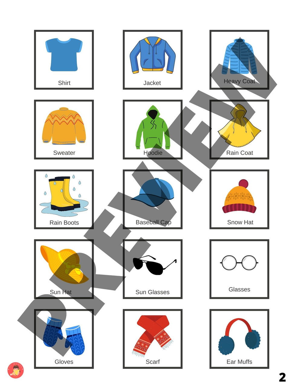 Daily Dressing Visual Board with Picture Cards | Today I Will Wear ...