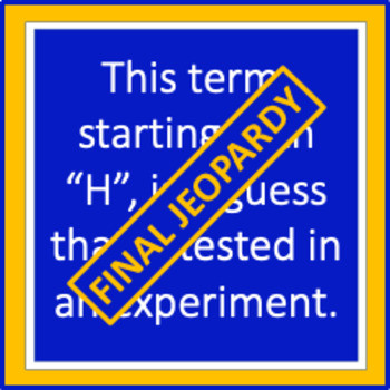 Science Jeopardy